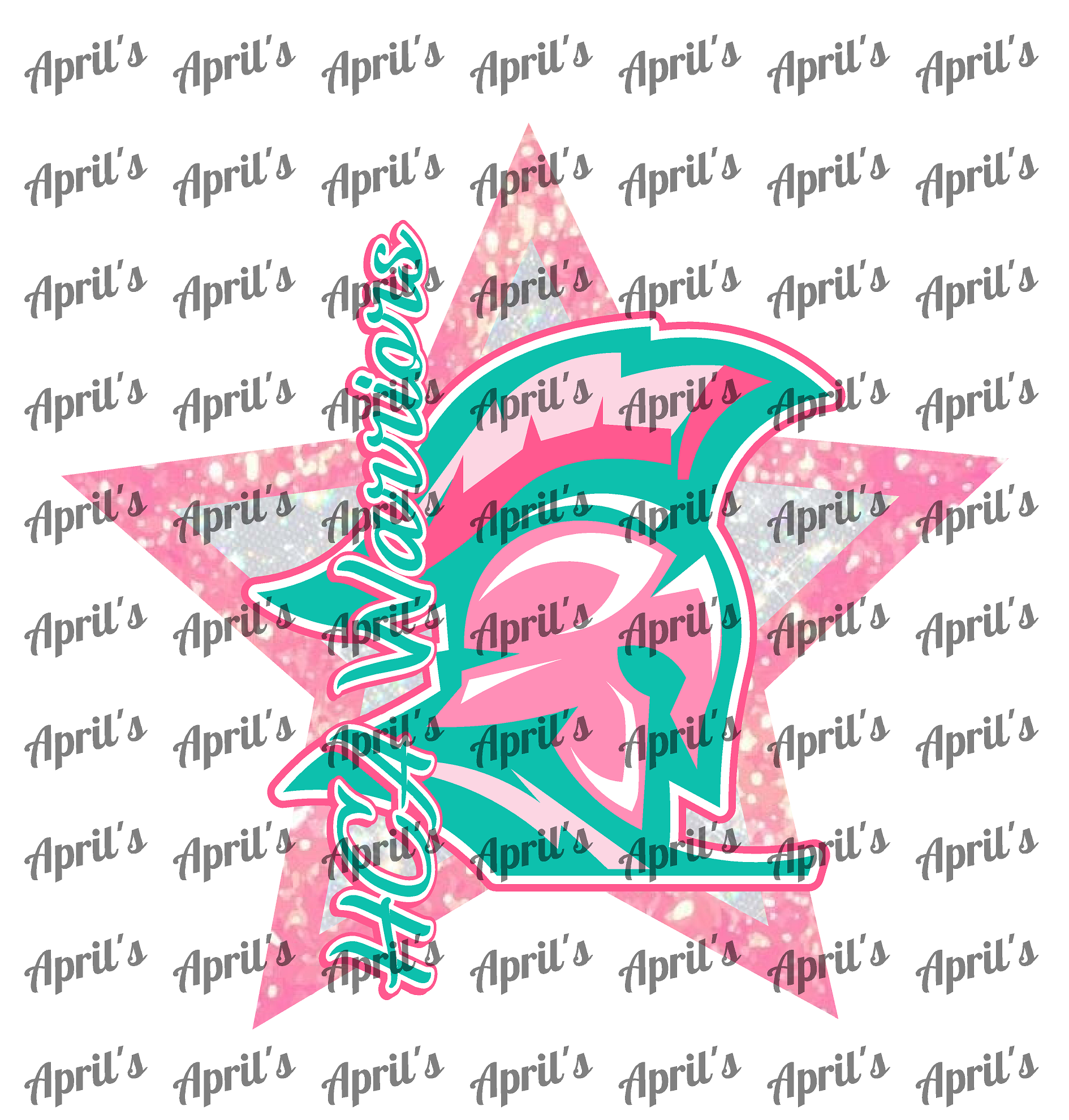 HCA Star Background DTF Print | April's