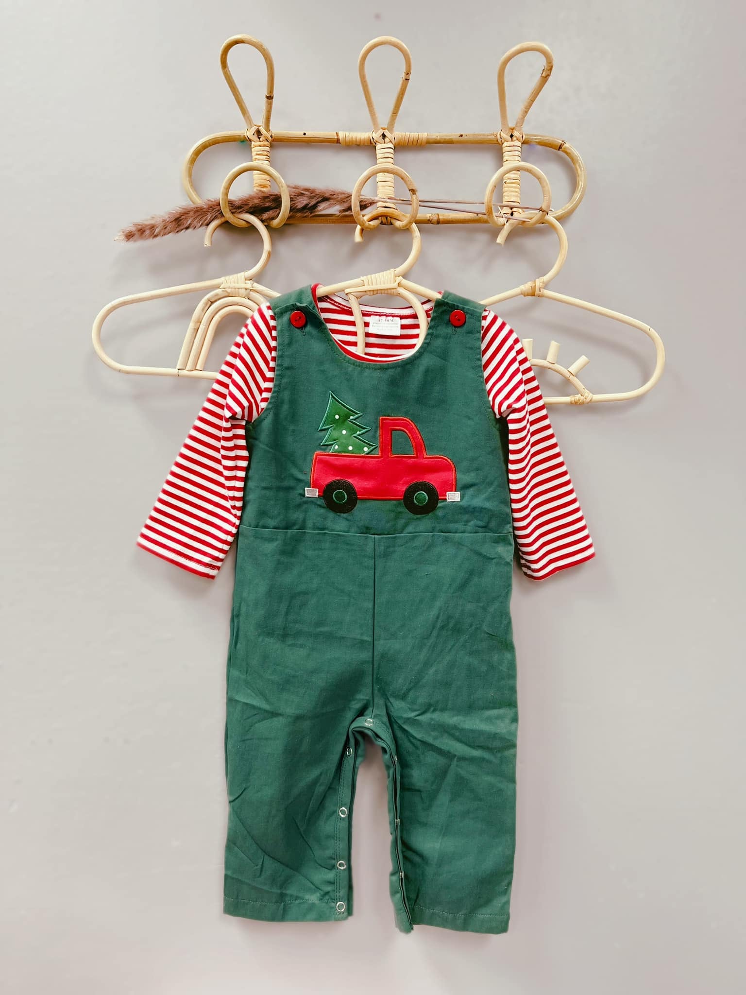 Josie Layne Christmas Tree Overalls | April's