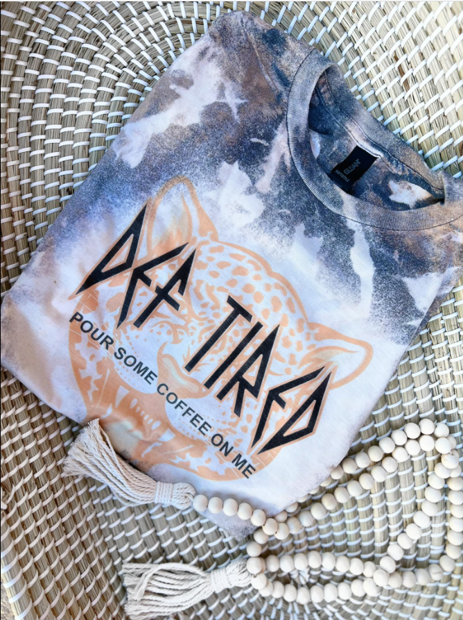 T Shirt Def Tired Scrunch Bleach | April's Craft Supply