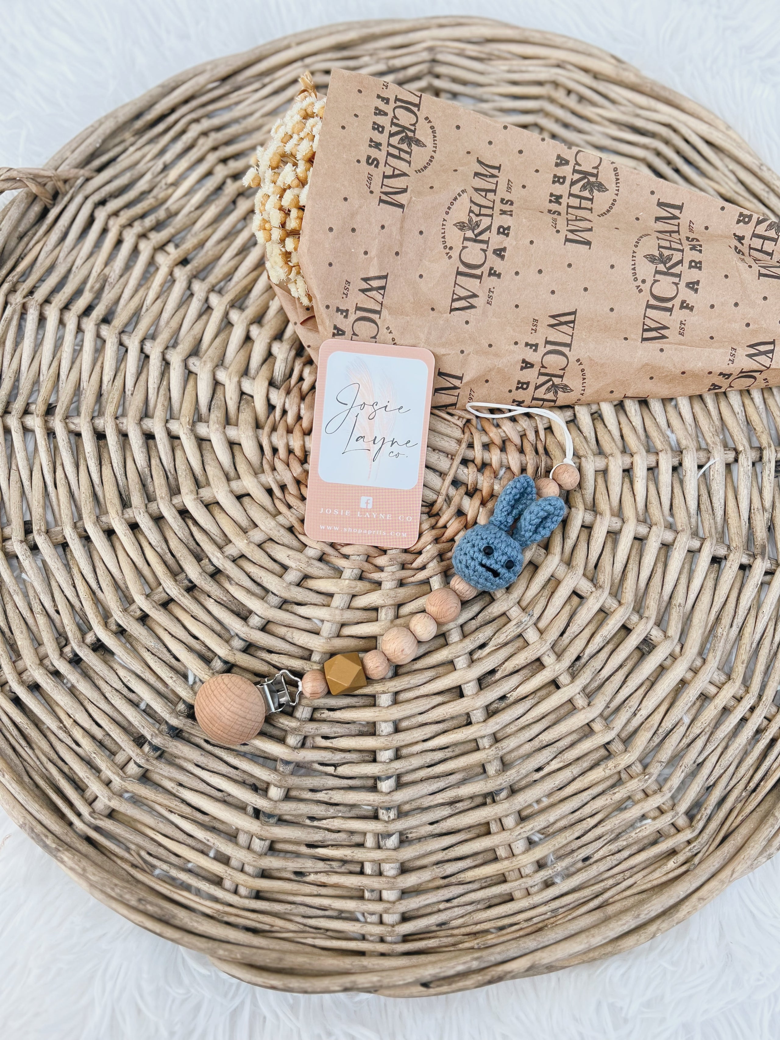 Josie Layne Bunny Pacifier Clips | April's Craft Supply