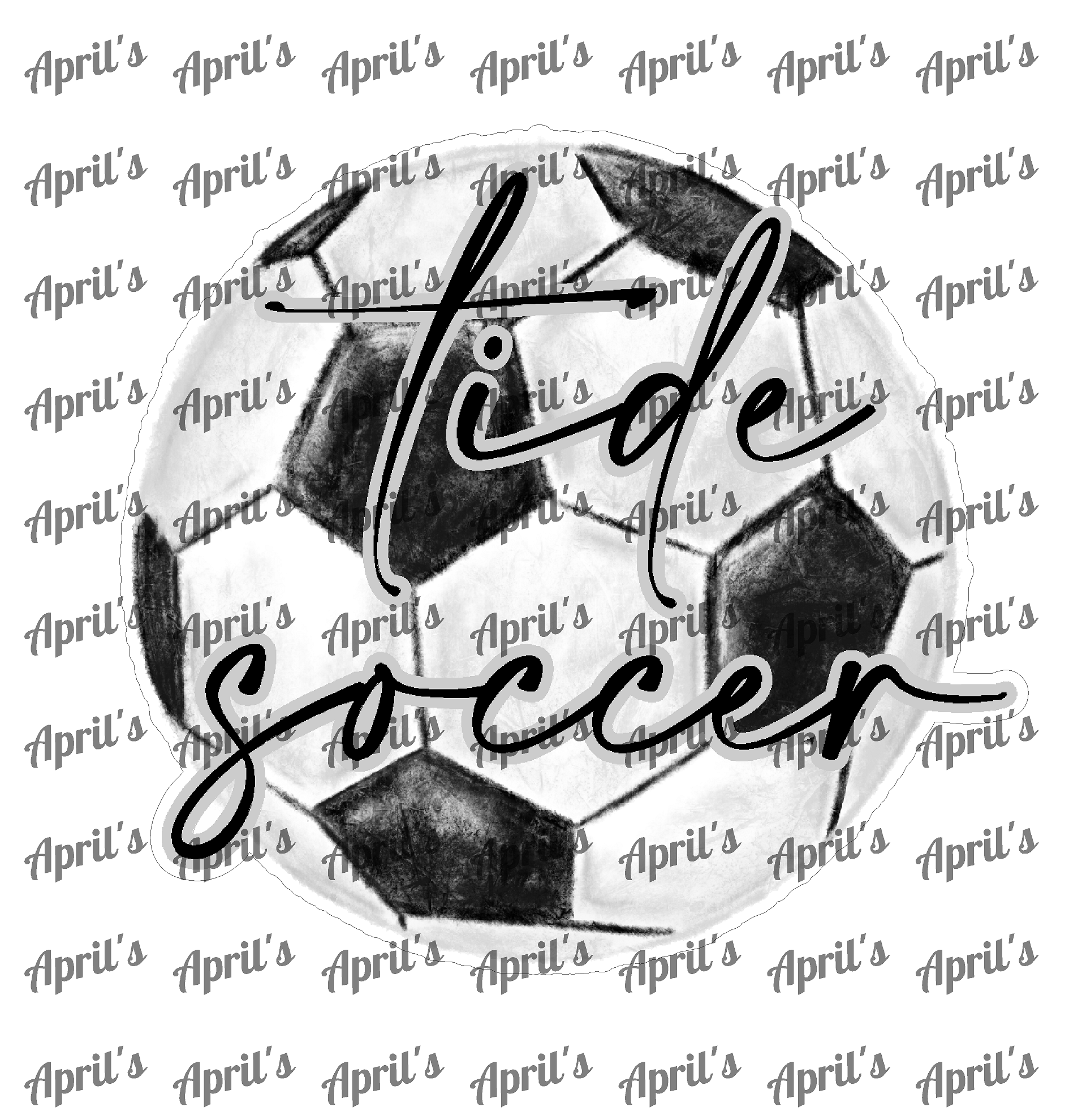 Picayune Maroon Tide Soccer Script HTV Decals | April's Craft Supply