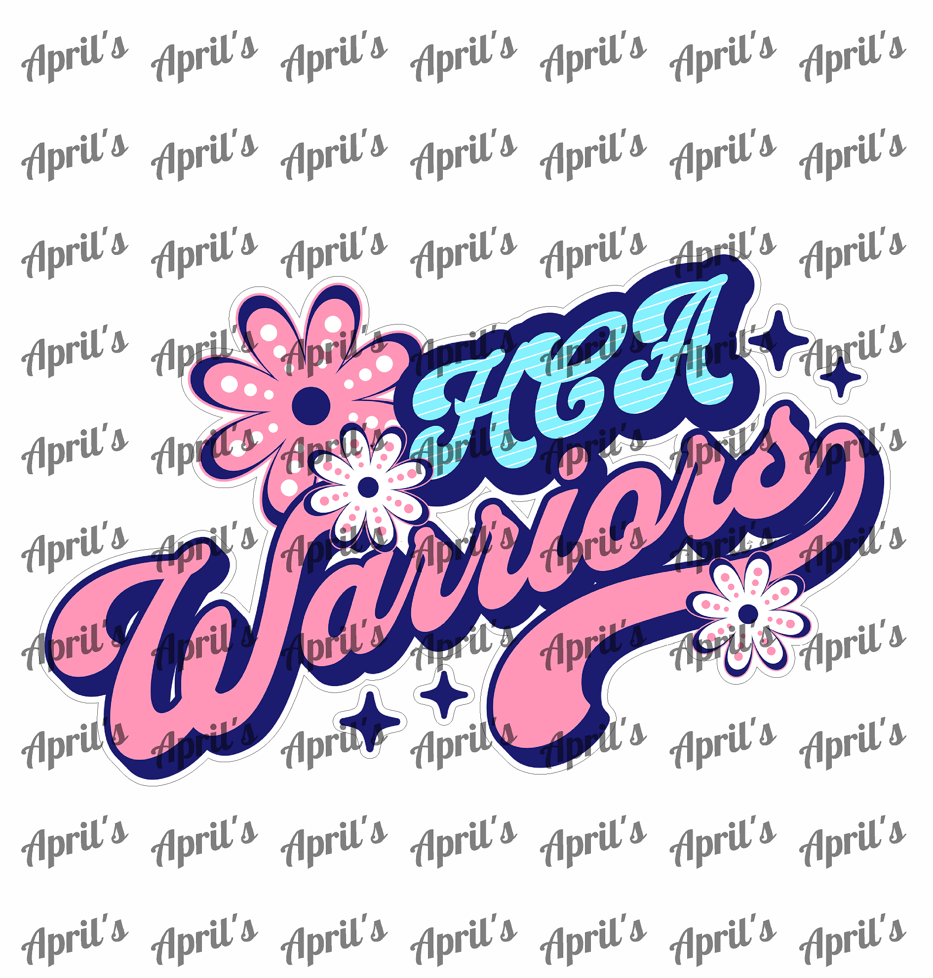 HCA Cursive HTV Decals | April's Craft Supply