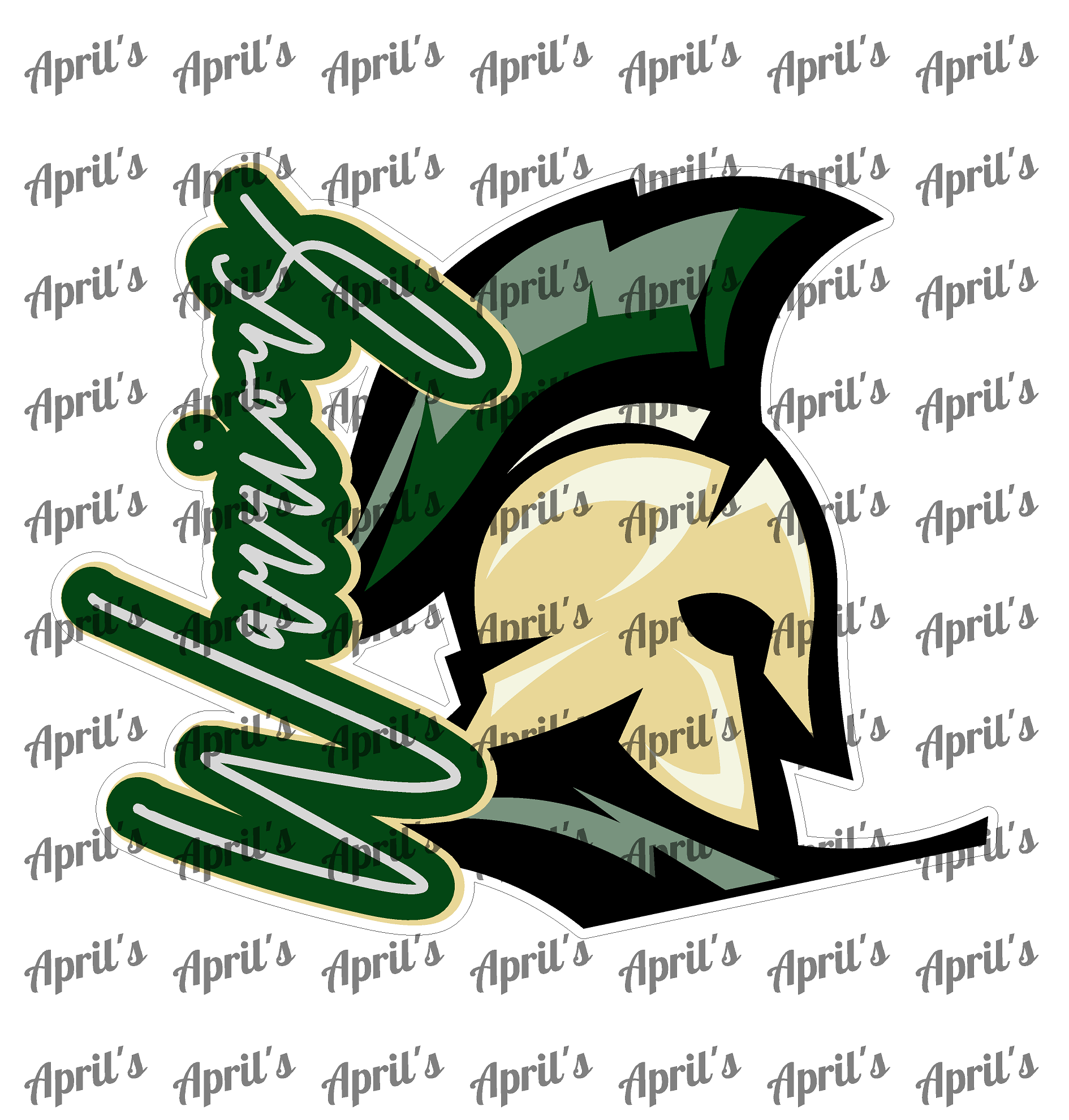 HCA Mascot Script HTV Decals | April's Craft Supply