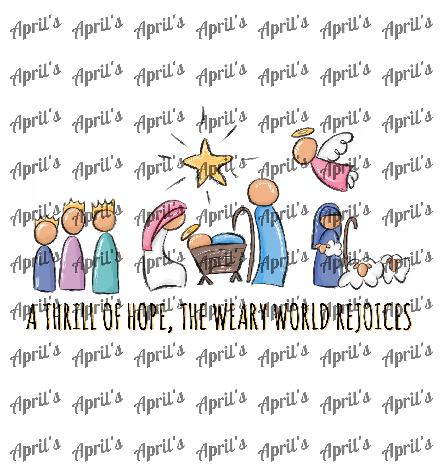 Christmas Nativity HTV Decals | April's Craft Supply