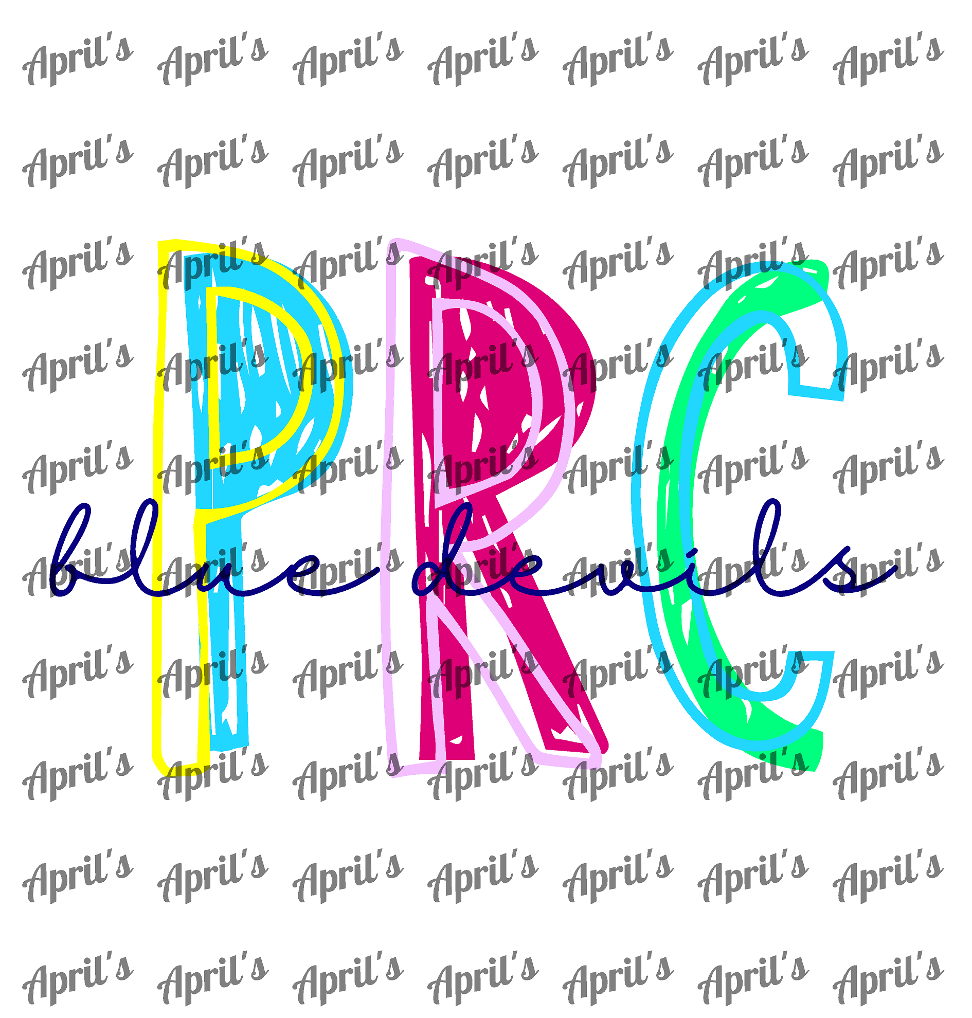 PRC Hand Drawn Text DTF Print | April's Craft Supply