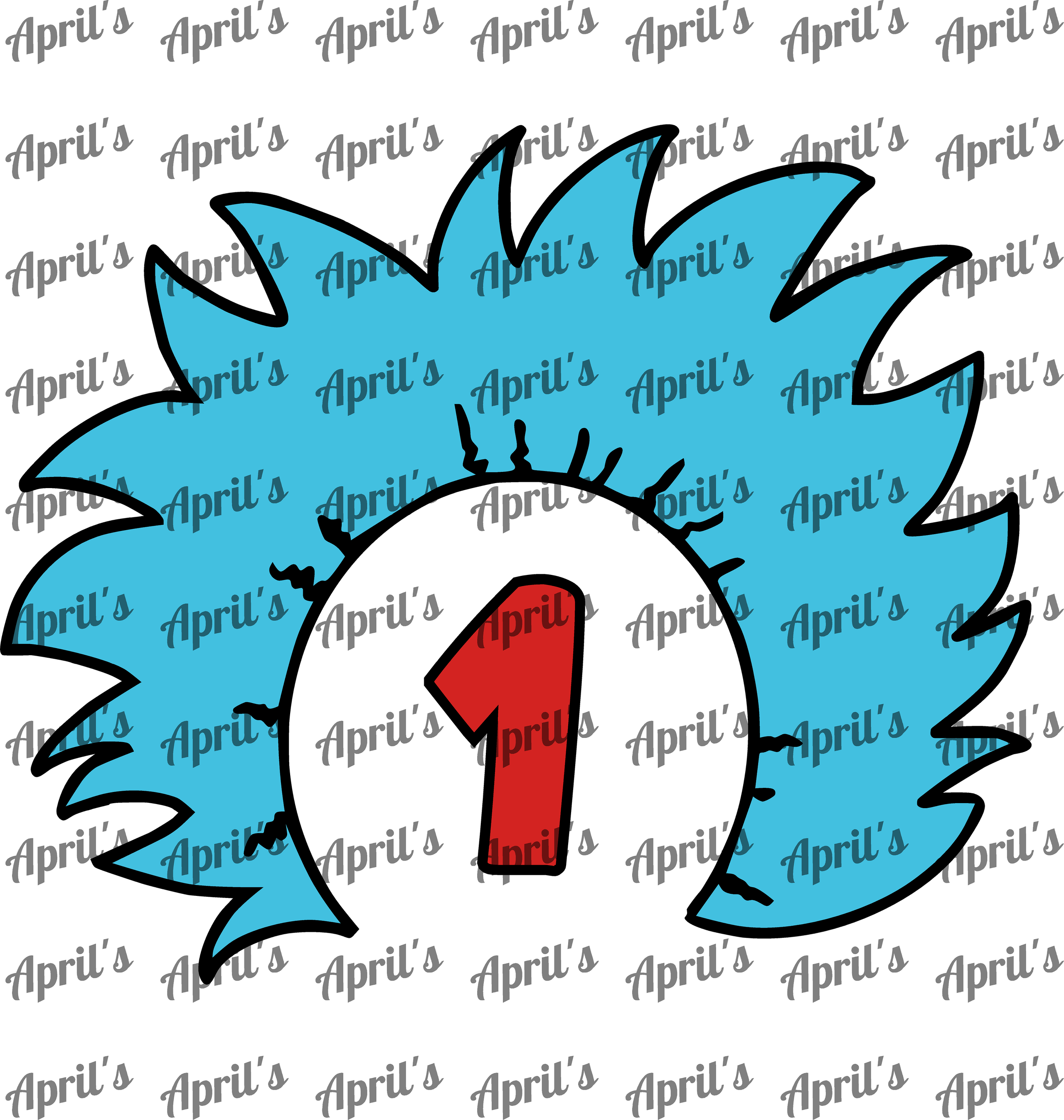 Dr. Seuss Thing 1 Boy DTF Print | April's Craft Supply